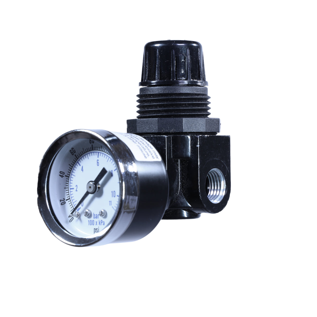 1/4" Mini Air Regulator with Gauge – Lightweight Nylon Body, 3-Positio ...